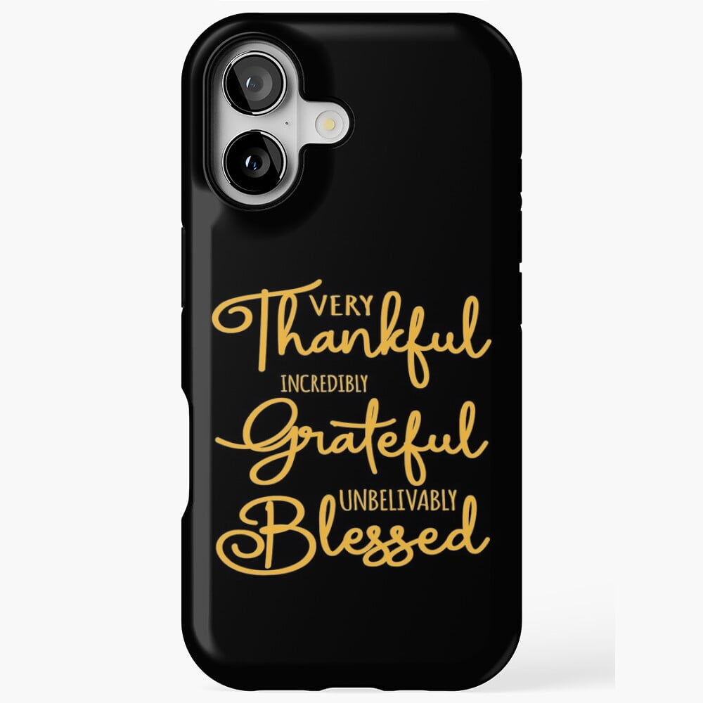 Thankful Grateful Blessed Thankful Thanksgiving Case for iPhone 11-17 ...