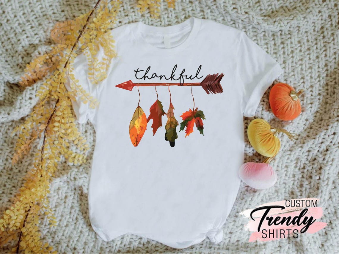 Thankful Leaves Tshirt, Women Fall Shirts, Thanksgiving 2025 Shirt ...
