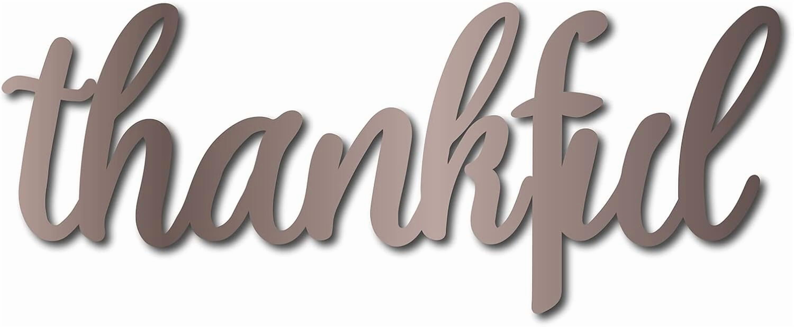 Thankful Sign Wood Wall Decor Art Cutout Letter Word Laser Cut ...