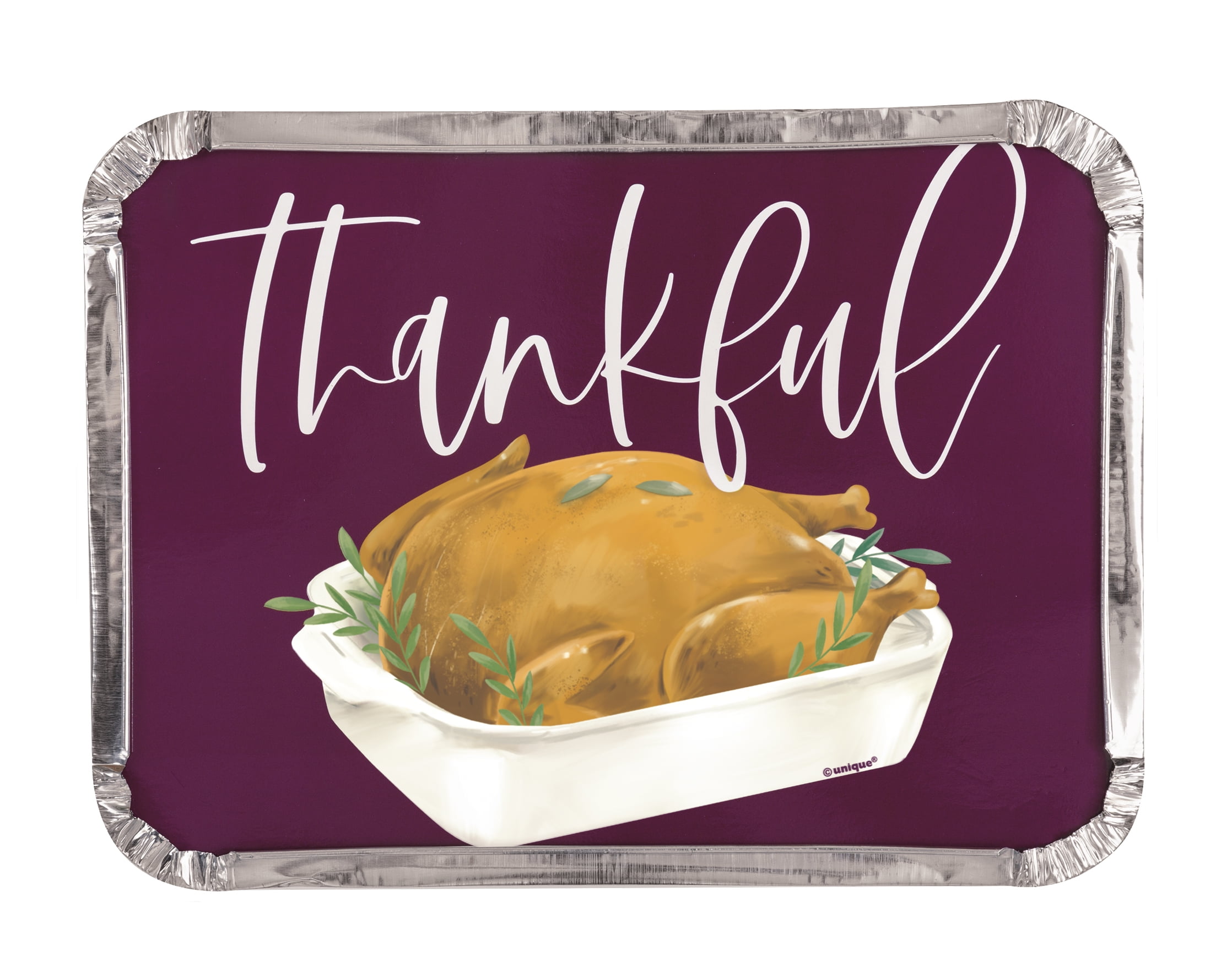 Thankful Thanksgiving Aluminum 4 Ct Leftover To Go Containers - Walmart.com