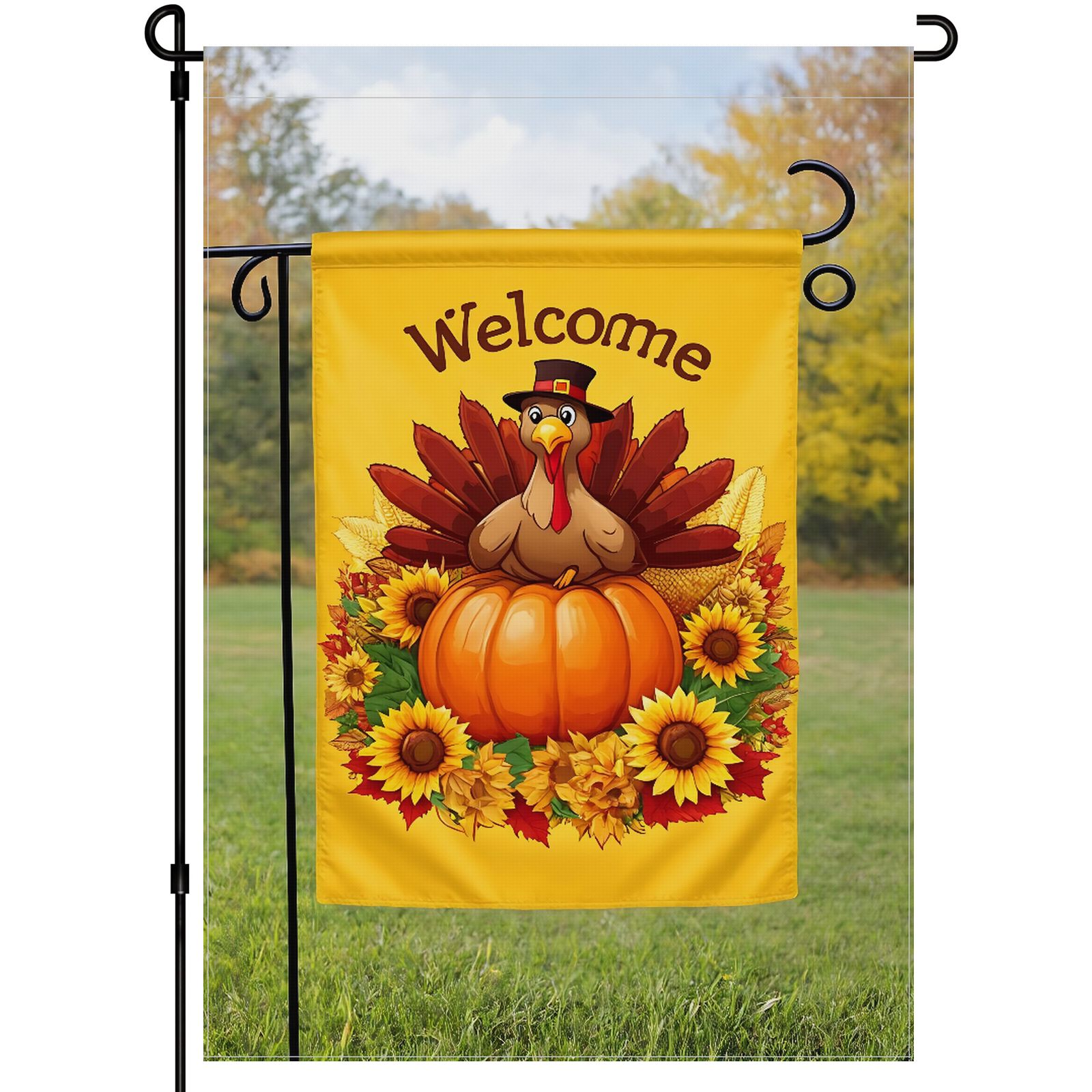 Thankful,grateful Garden Flag - for Front Door Farmhouse House Yard ...