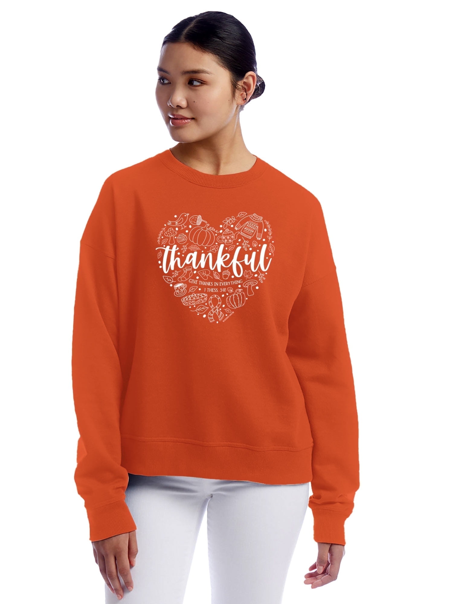 Blessed Girl Womens Sweatshirt Thankful MD - Walmart.com