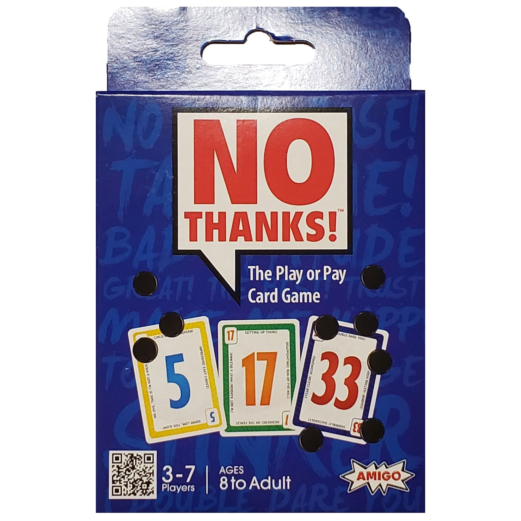 No Thanks! - Amigo Games, The Play or Pay Card Game, Bidding & Bludding ...
