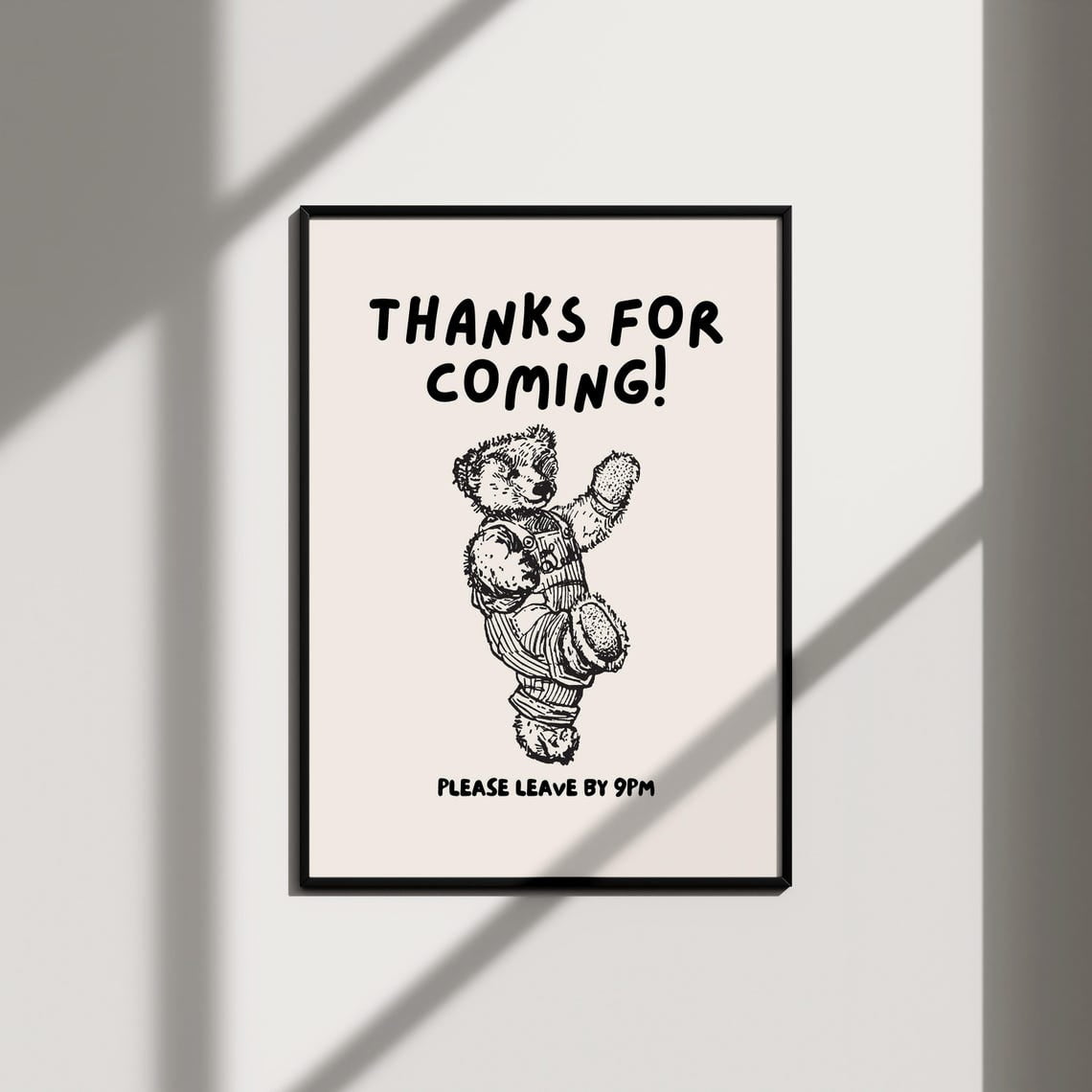 Thanks For Coming Trendy Wall Art Retro Poster Cute Home Decor, Cute ...