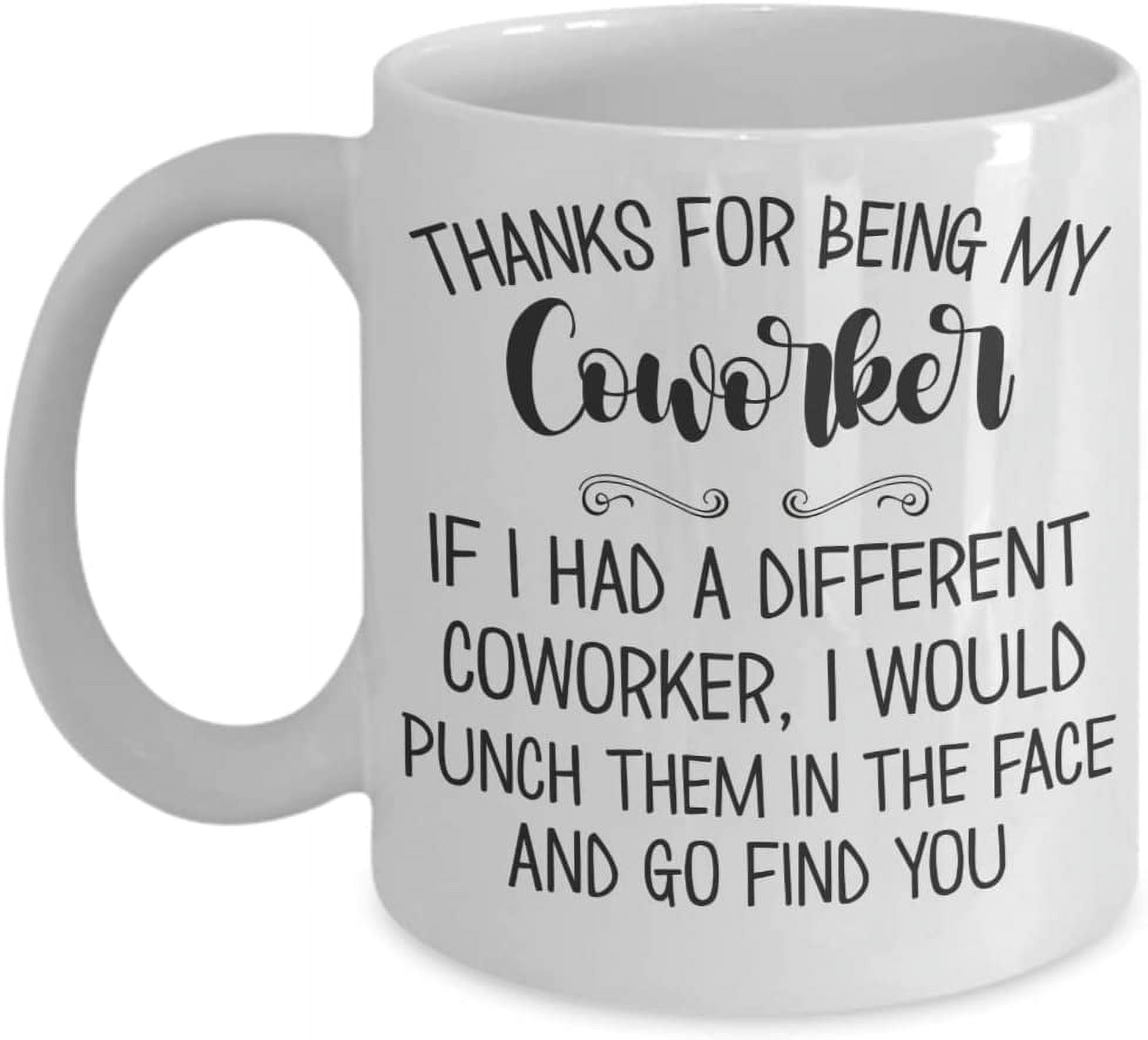 Thanks for Being My Coworker Mug Funny Appreciation Thank You Christmas ...