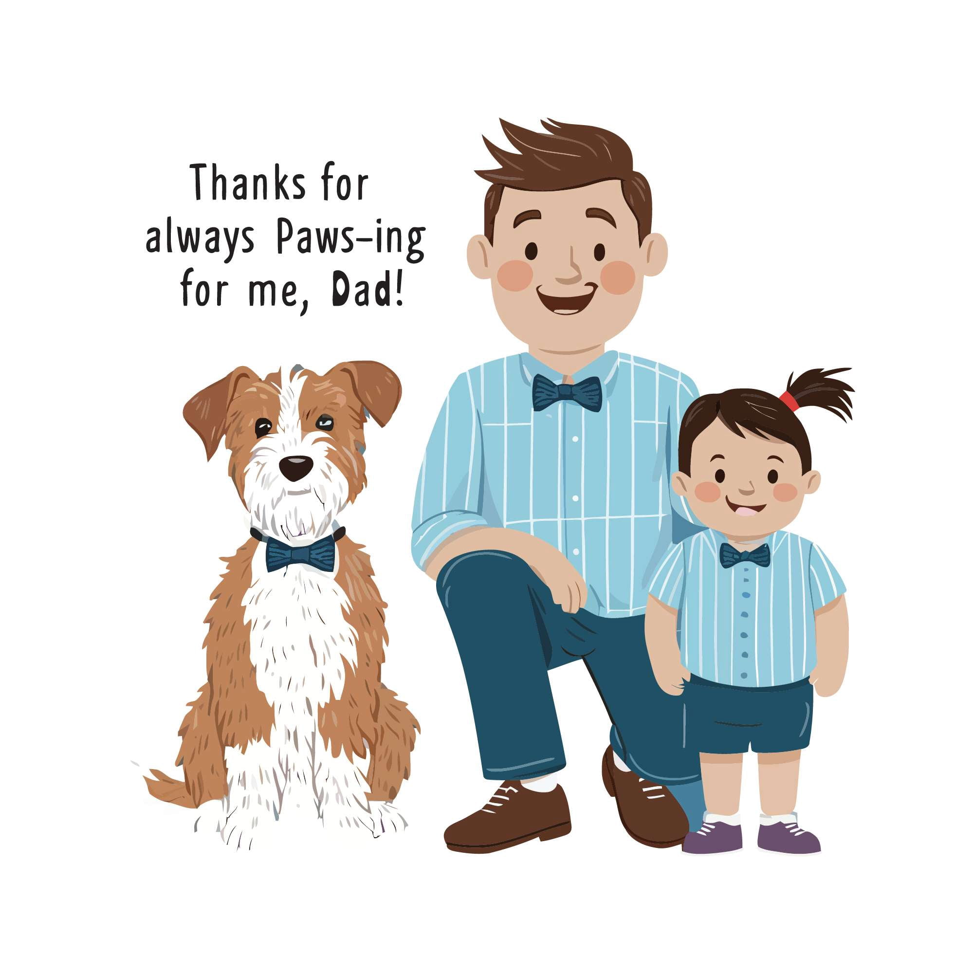 Thanks For Always Paws-Ing For Me Dad Supportive Caring Loving Gentle ...