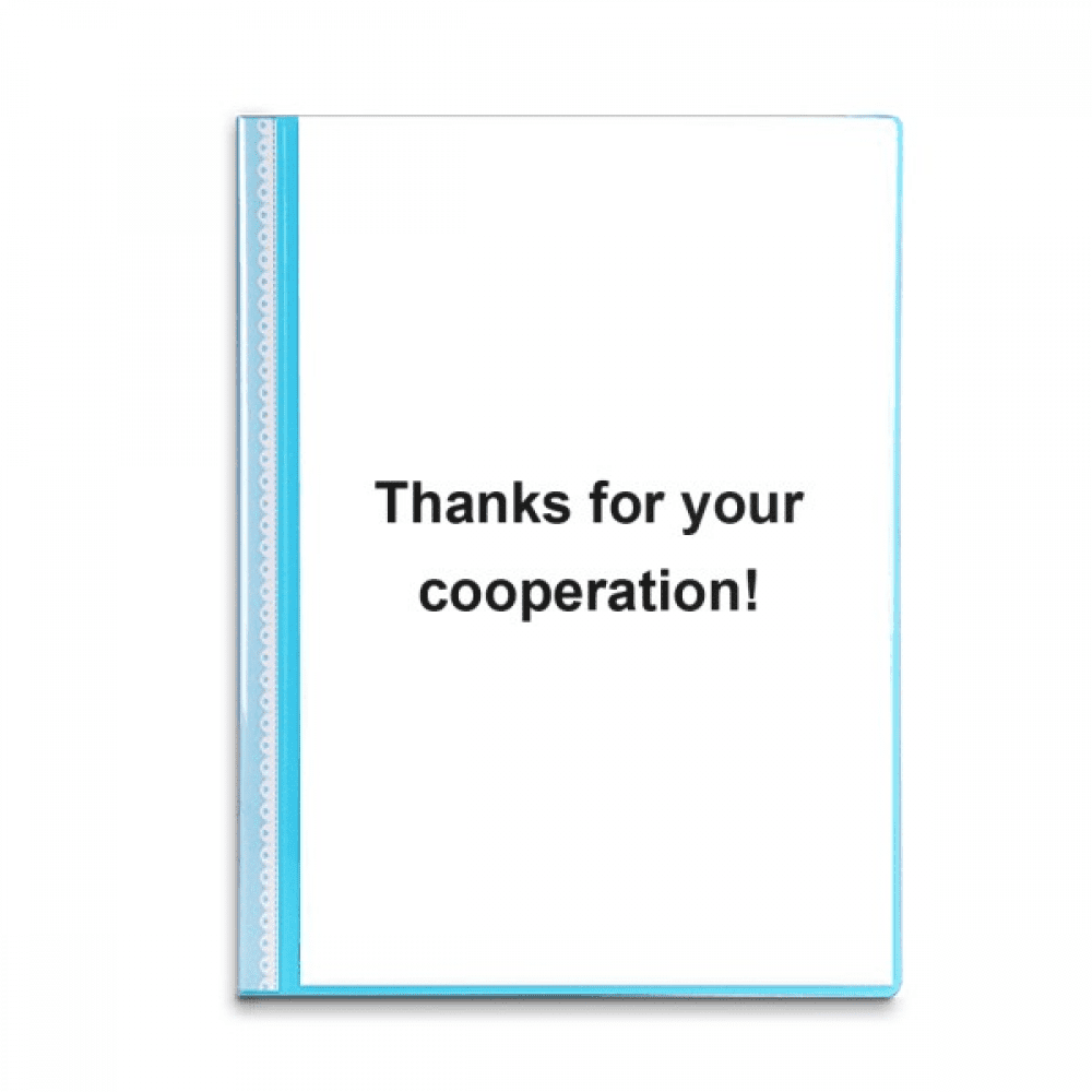 Thanks For Your Cooperation Symbol Book Sheet Protectors Portfolio ...
