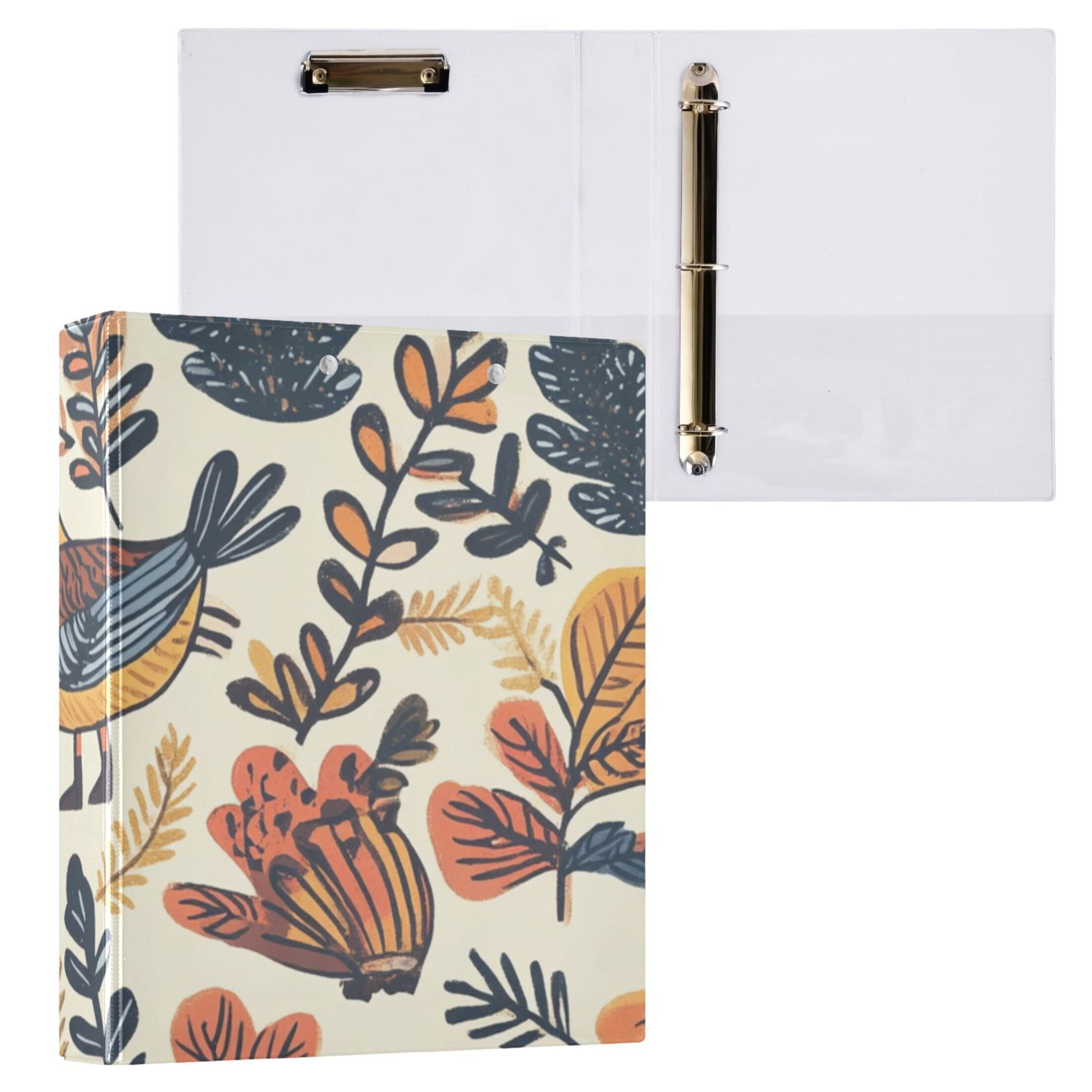 Thanks Giving Chicken Leaves 3 Ring Binders 1.5 inch Hardcover File ...