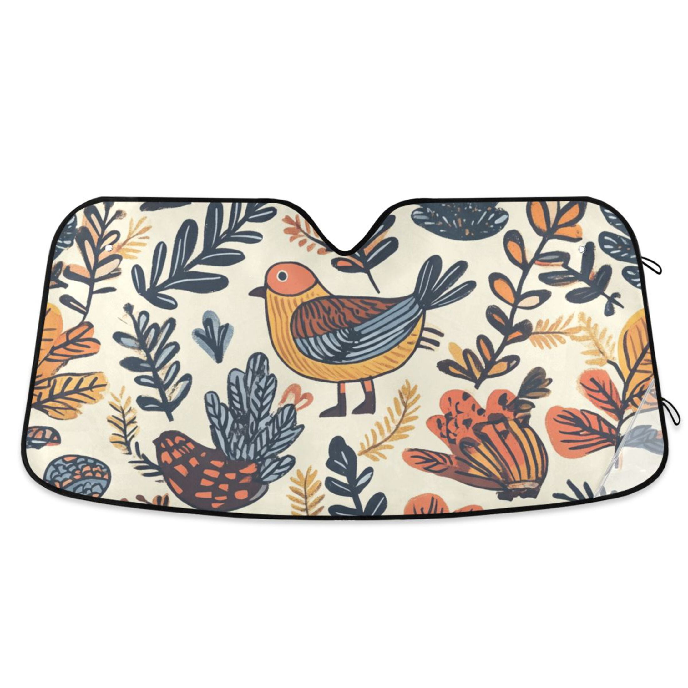 Thanks Giving Chicken Leaves Car Windshield Sun Shade Reflector Sunshade Foldable for Front ...