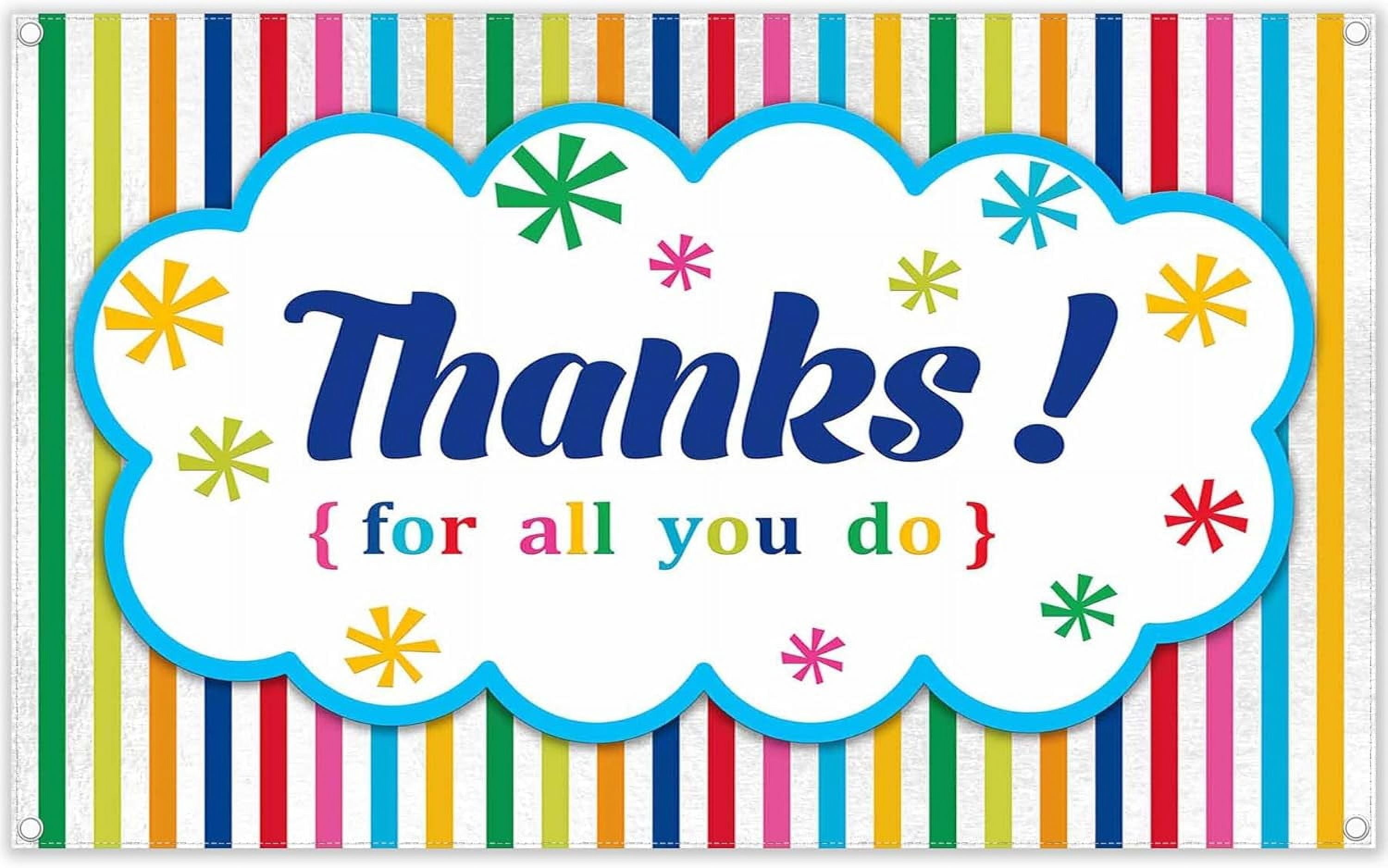 Thanks for All You do Backdrop Staff Teachers Doctors Banner Nurses Day ...