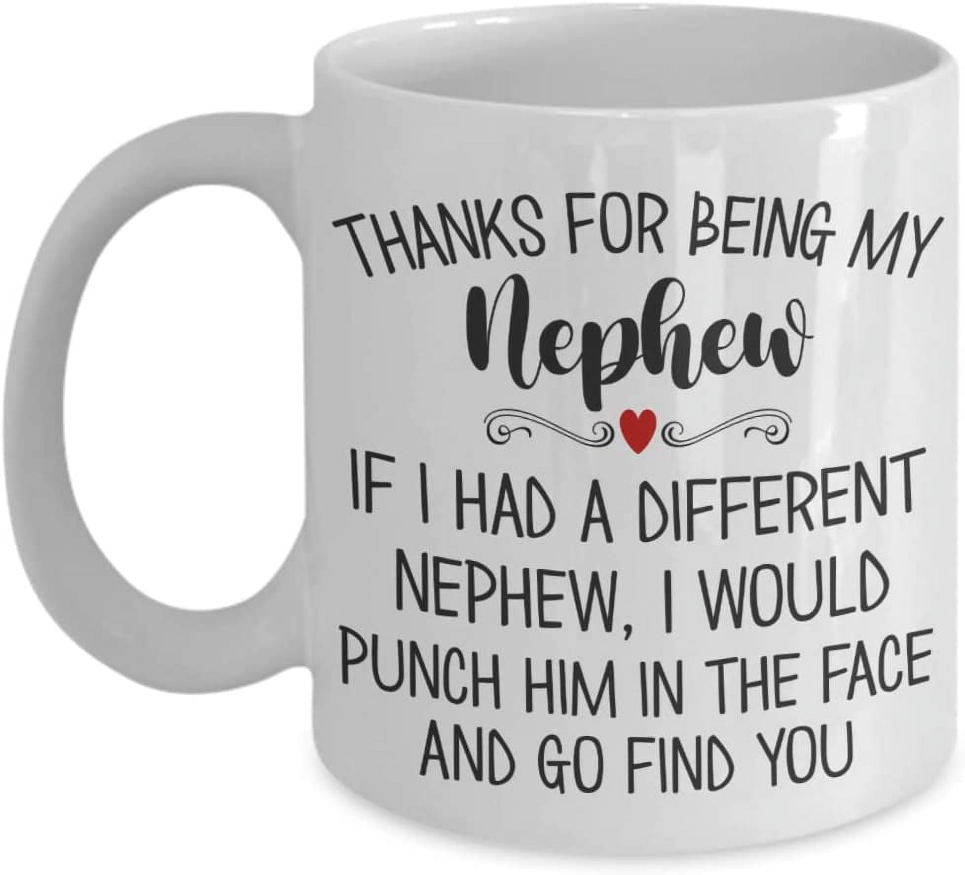 Thanks for Being My Nephew Mug from Aunt Uncle Gag Jokes Christmas ...