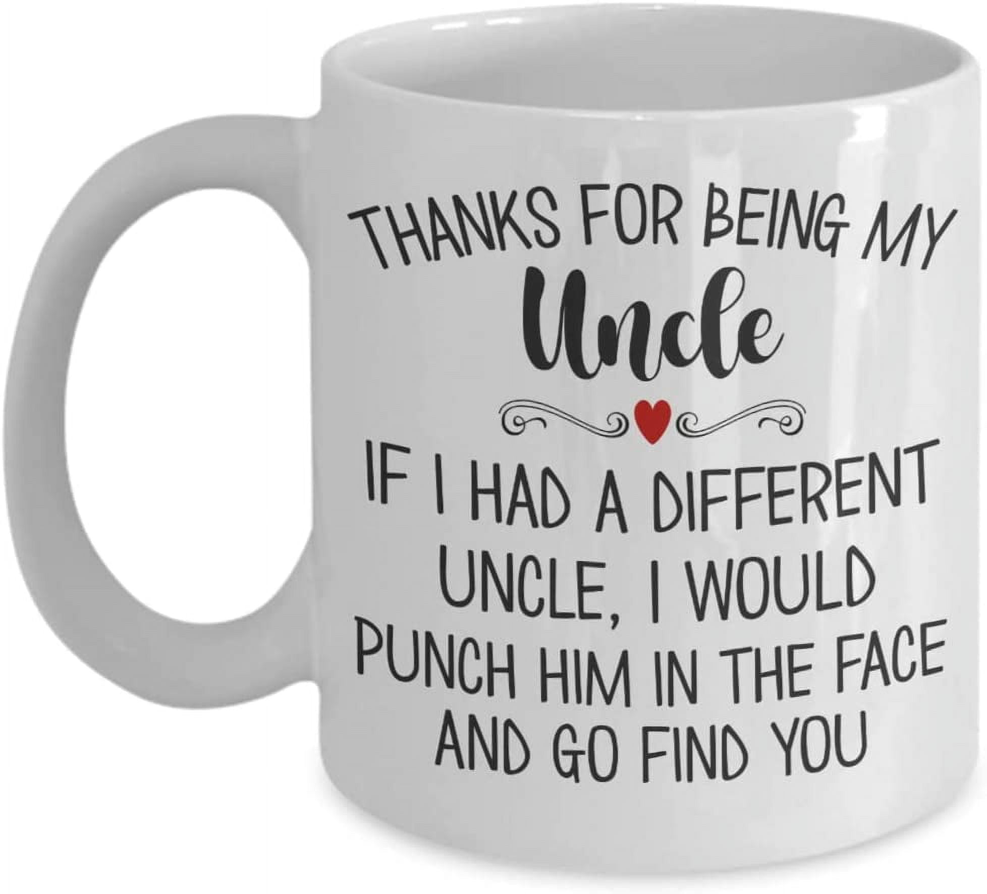 Thanks for Being My Uncle Mug Gag Jokes Christmas Birthday Fathers Day ...