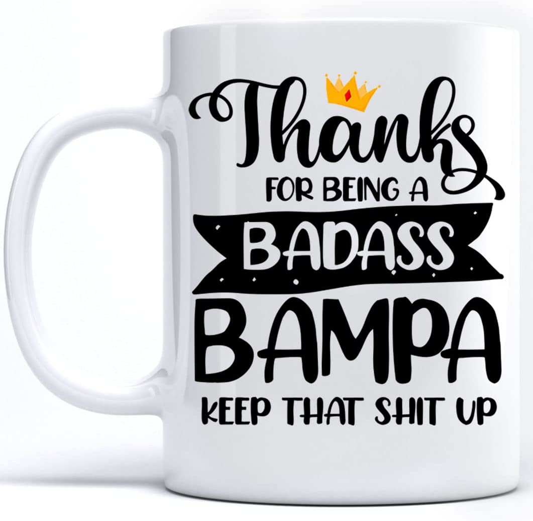 Thanks for Being a Badass Bampa Mug from Grandchild Funny Father's Day ...