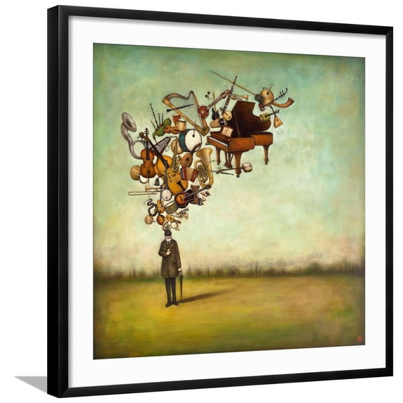 Art.com Thanks for the Melodies Art Print by Duy Huynh, Black Frame ...