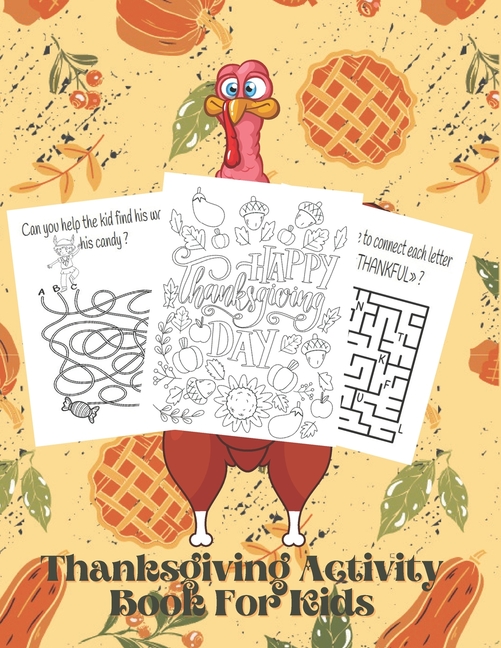 Thanksgiving Activity Book For Kids: A Fun thanksgiving riddles & jokes ...