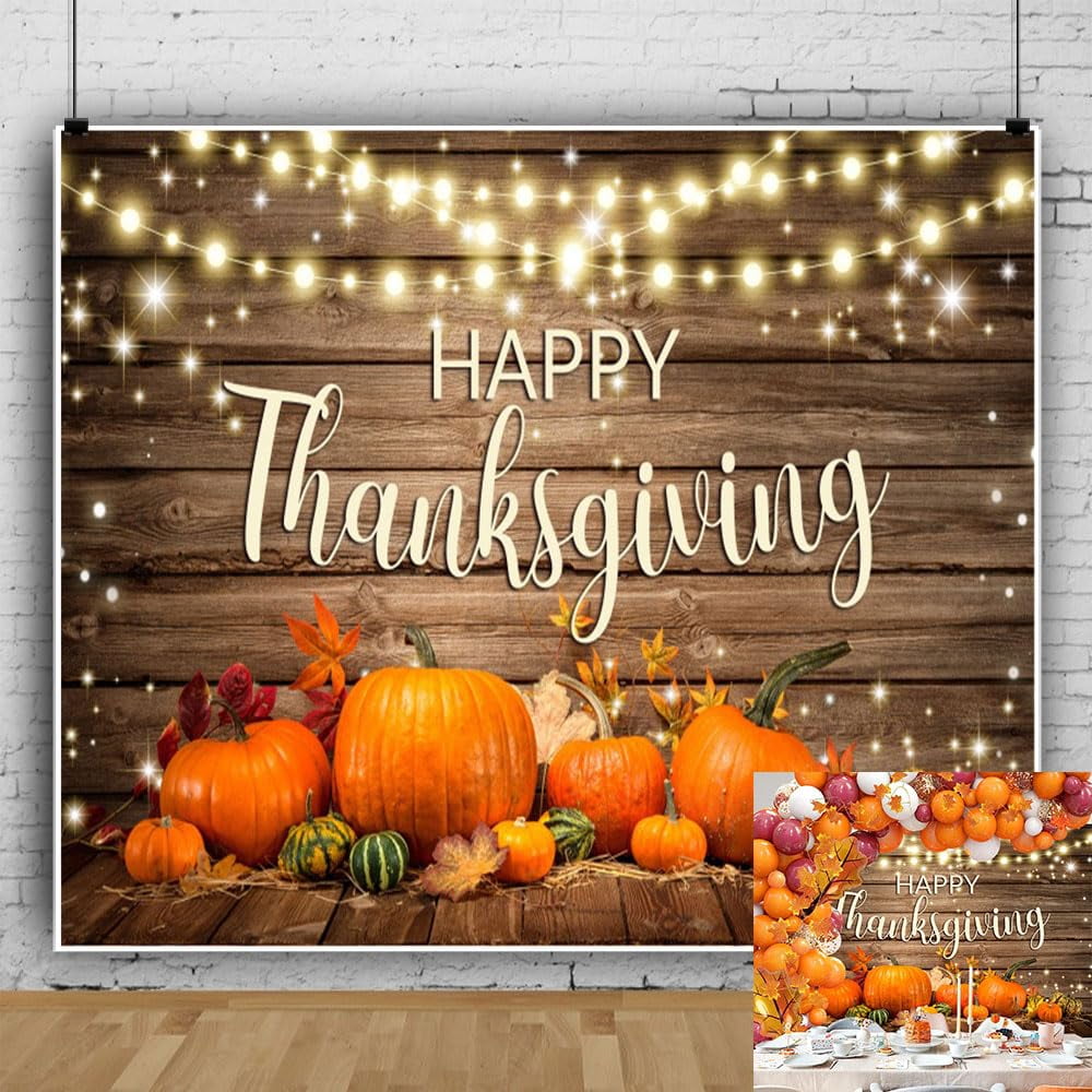 Thanksgiving Backdrop 10x8ft Happy Thanksgiving Day Backdrops for ...