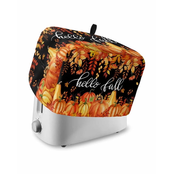 Thanksgiving Black Toaster Cover 2 Slice, Small Kitchen Appliance ...