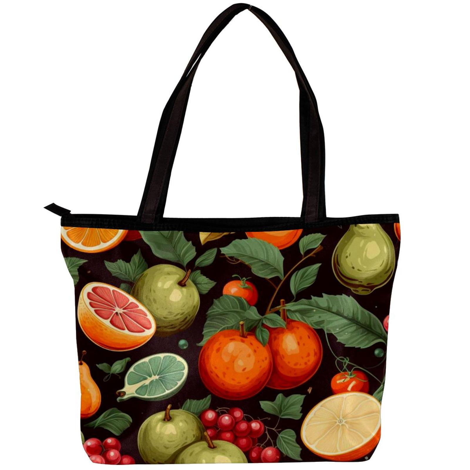 Thanksgiving Canvas Leather Mix Hand Bag for Women, Stylish Twill ...