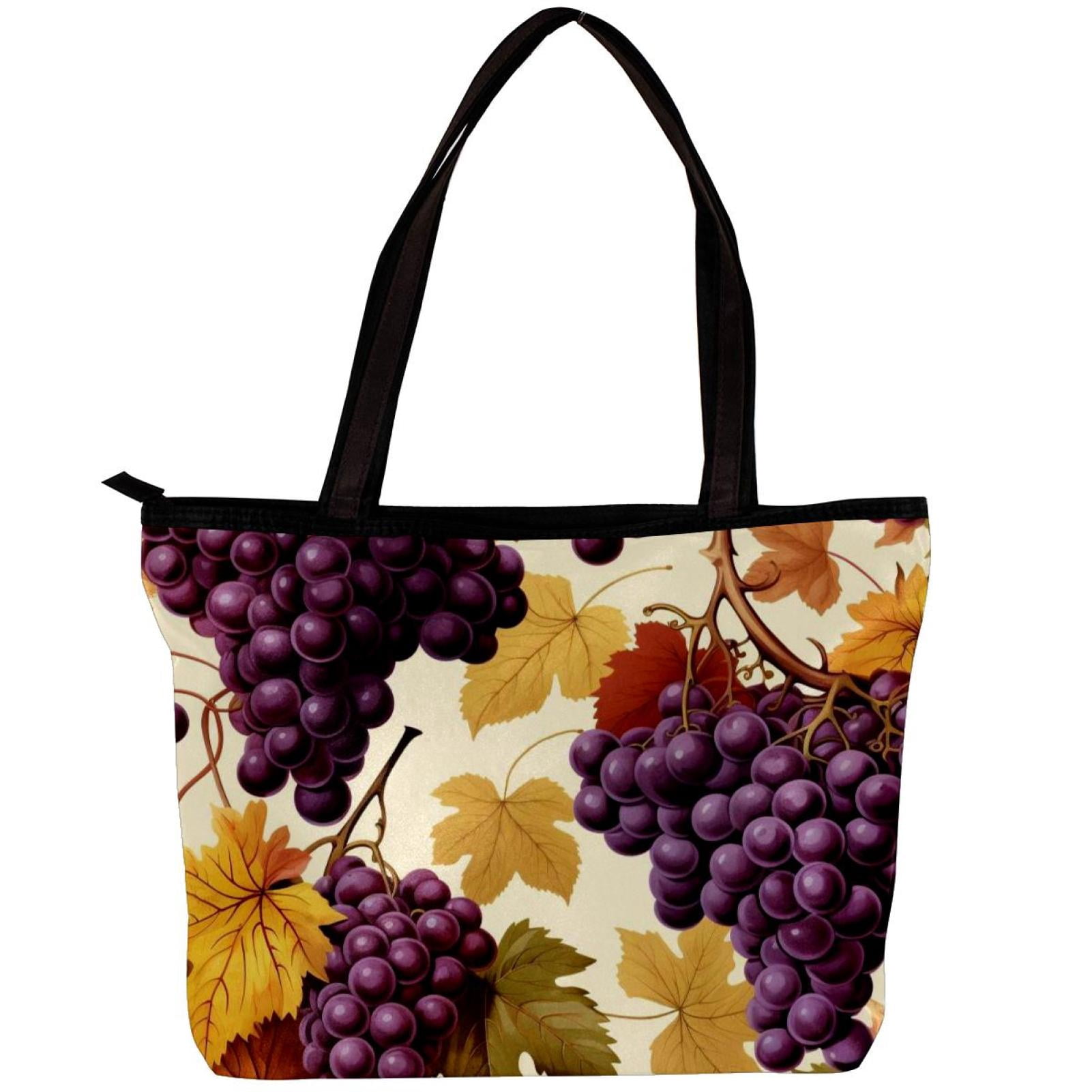 Thanksgiving Canvas Leather Mix Tote Bag - Hand-Held Twill Jeanette ...