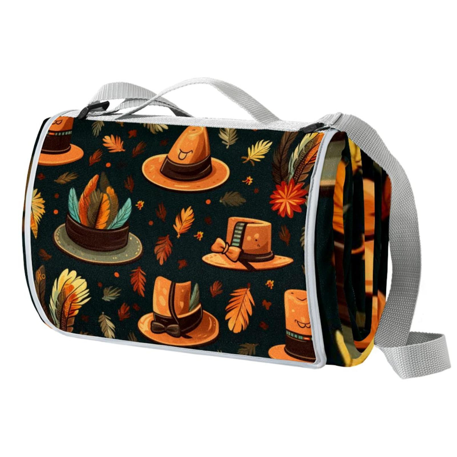 Thanksgiving Canvas Outdoor Picnic Blanket Waterproof and Portable ...