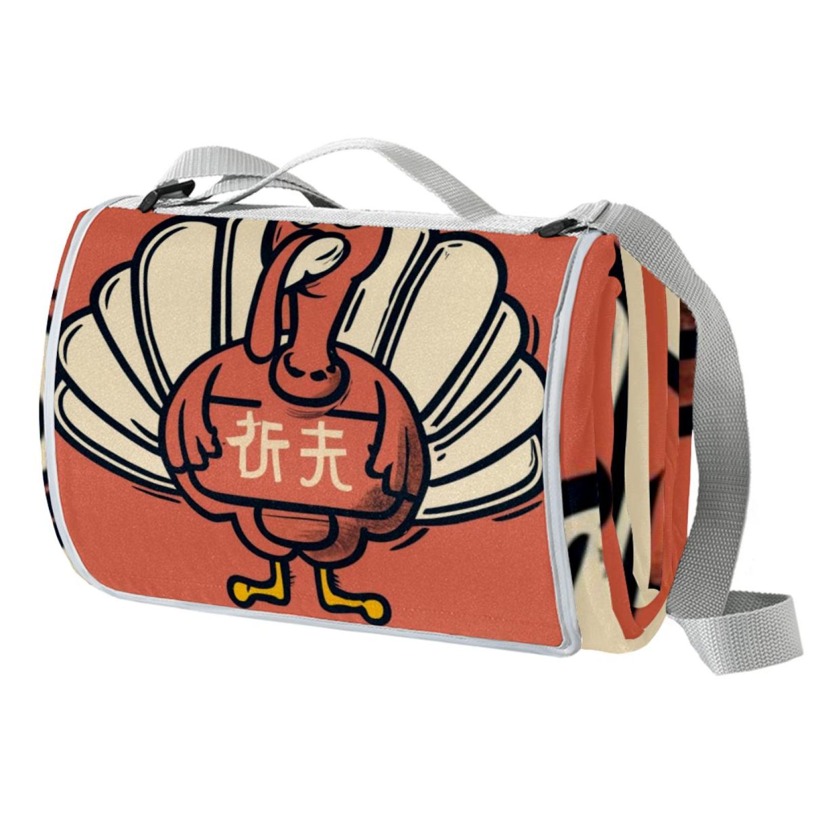 Thanksgiving Canvas Picnic Mat for Outdoor Activities - Waterproof and ...