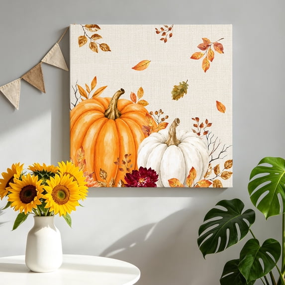 Thanksgiving Canvas Wall Art for Living Room, Fall Vintage Country ...