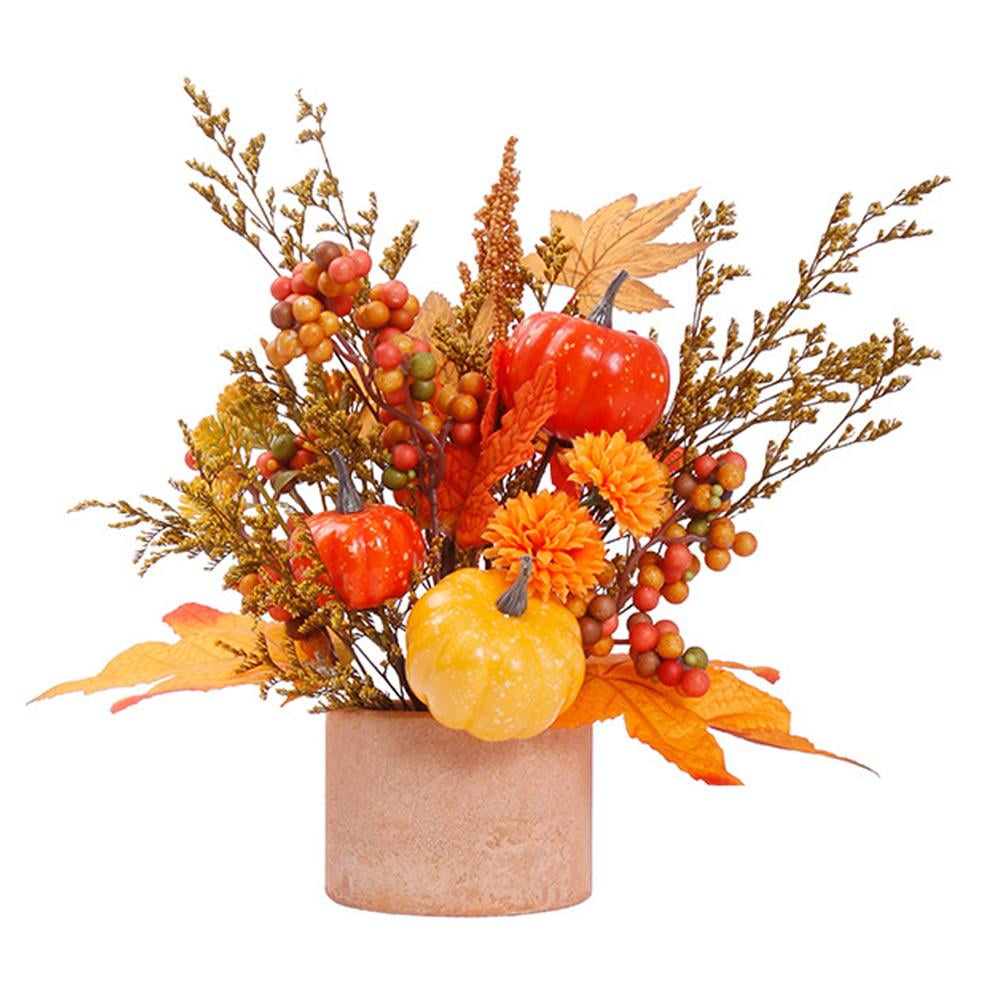 Thanksgiving Centerpiece Fall Table Flower - Realistic Artificial Table ...