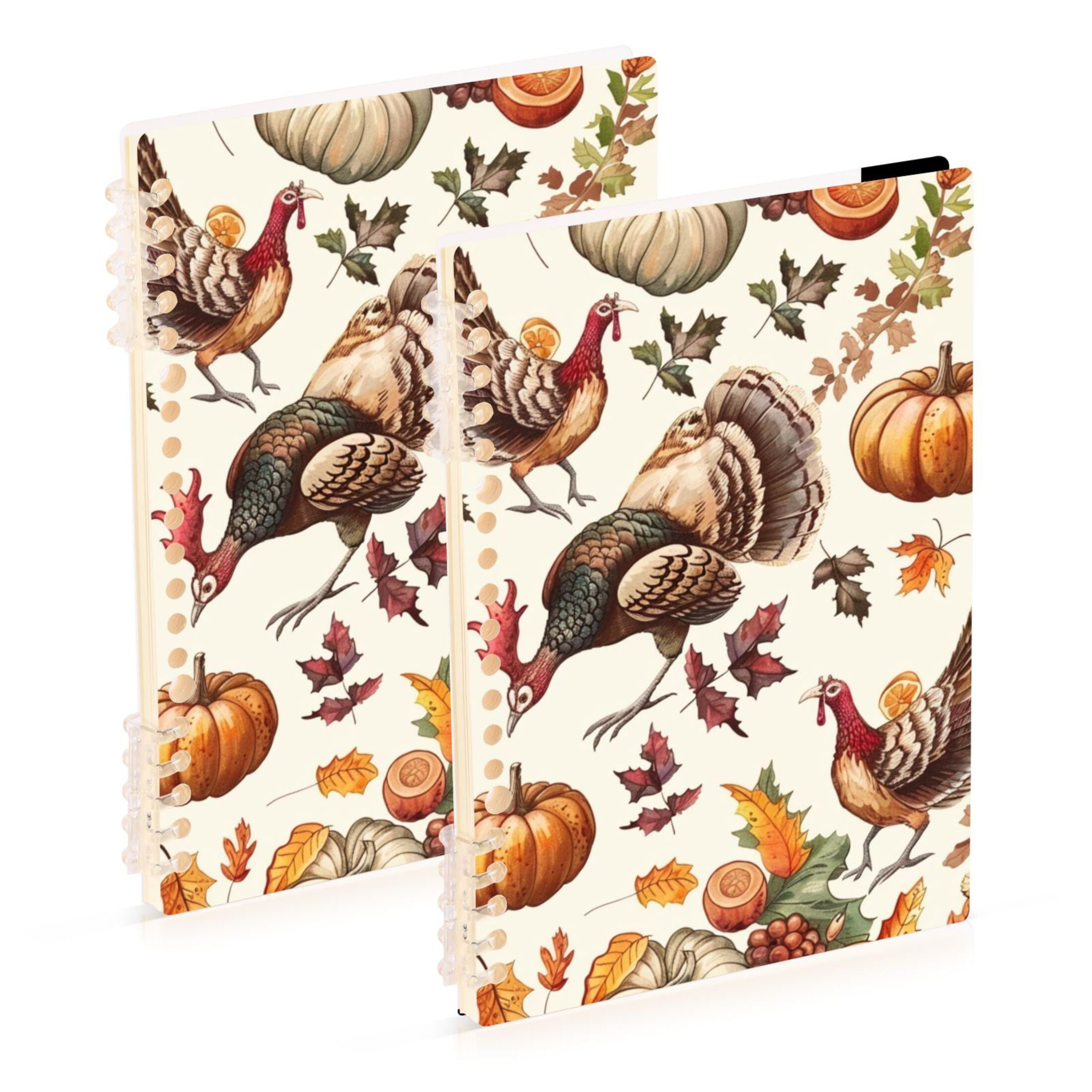 Thanksgiving Chicken Ring Binder Notebook Journey Note Diary College ...