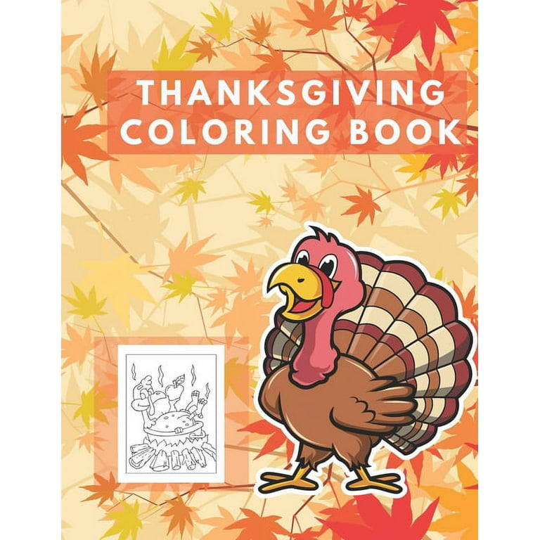 easy turkey coloring pages colored