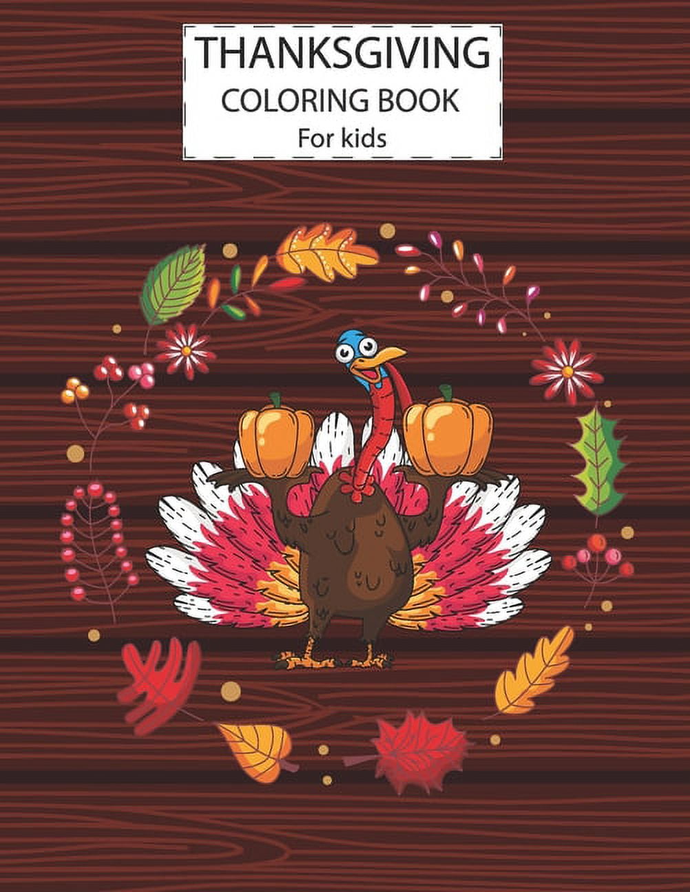 Thanksgiving Coloring Book For Kids: A Fun Cute Animals Activity ...