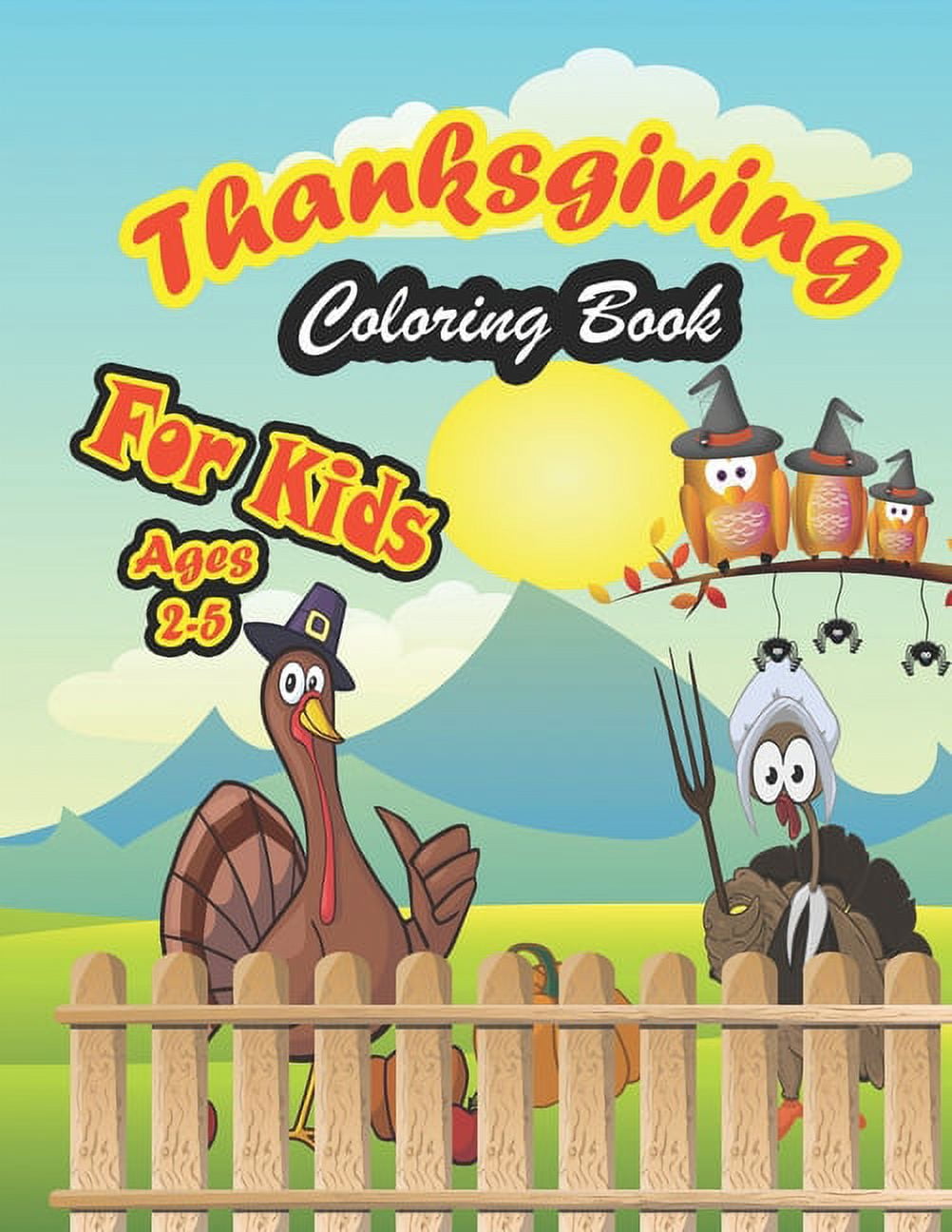 Thanksgiving Coloring Book For Kids, Age 2-5: : A Collection of ...