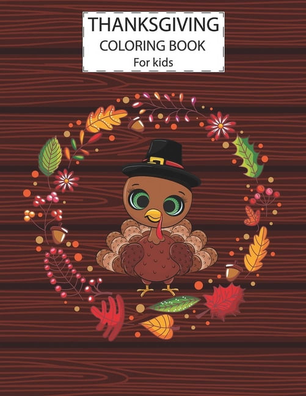 Thanksgiving Coloring Book For Kids: A Fun Cute Animals Activity ...