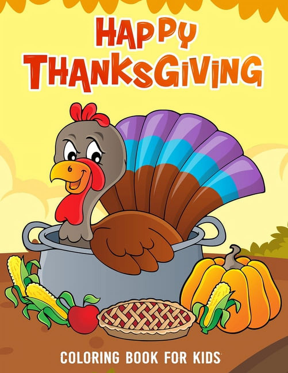 Thanksgiving Coloring Book for Kids: Fun and Simple Thanksgiving ...