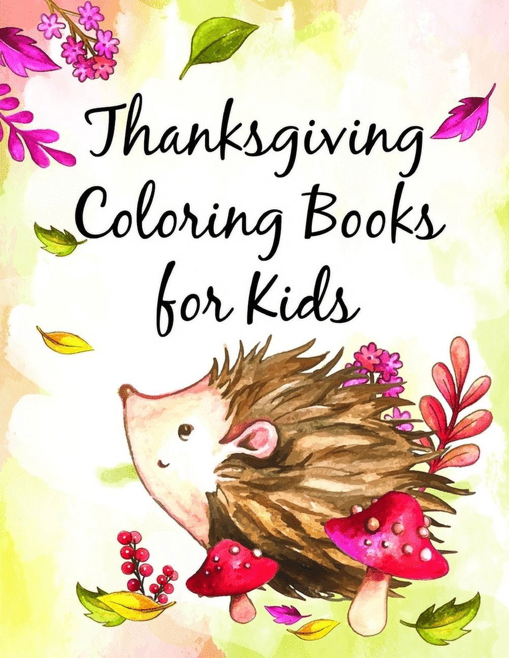 Thanksgiving Coloring Books for Kids: Funny Animals Coloring Pages for ...