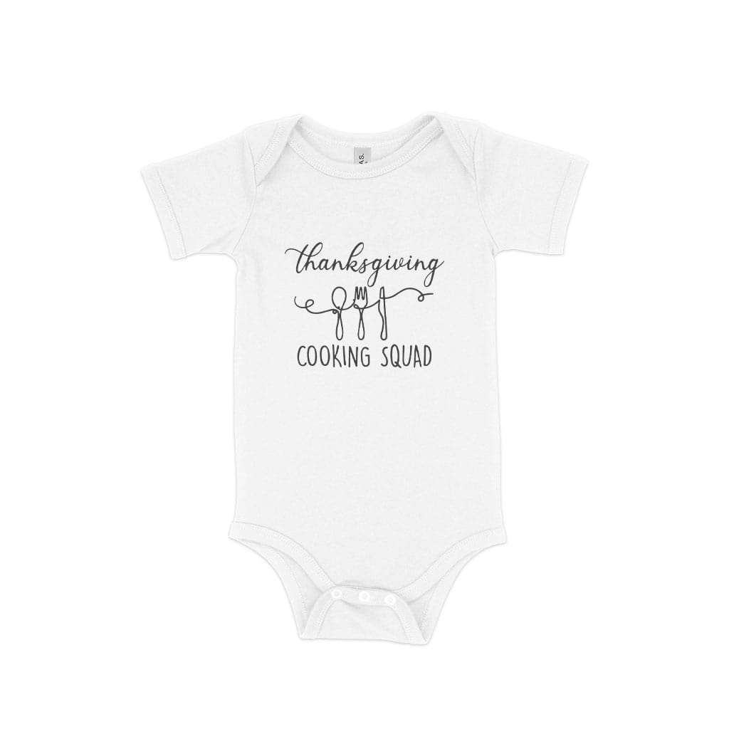 Thanksgiving Cooking Squad Baby Jersey One-Piece - Walmart.com