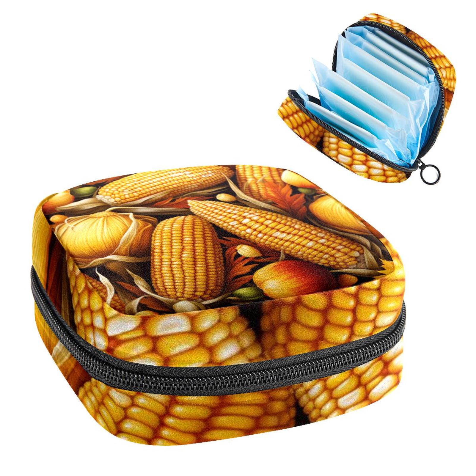 Thanksgiving Corn Pad Bag Period Pouch Travel Pouch Women Small ...