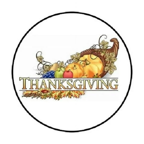 Thanksgiving Cornucopia Sticker Phone Decal Water Bottle Stickers Car ...