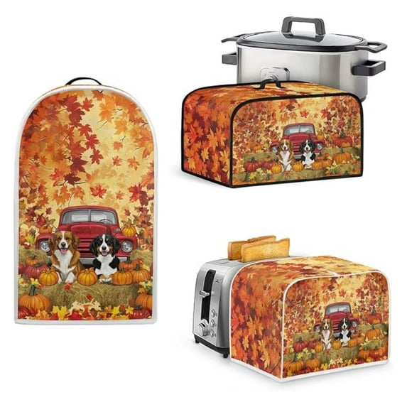 Thanksgiving Day 2 Slice Toaster Cover Dogs Pumpkins Bread Machine ...