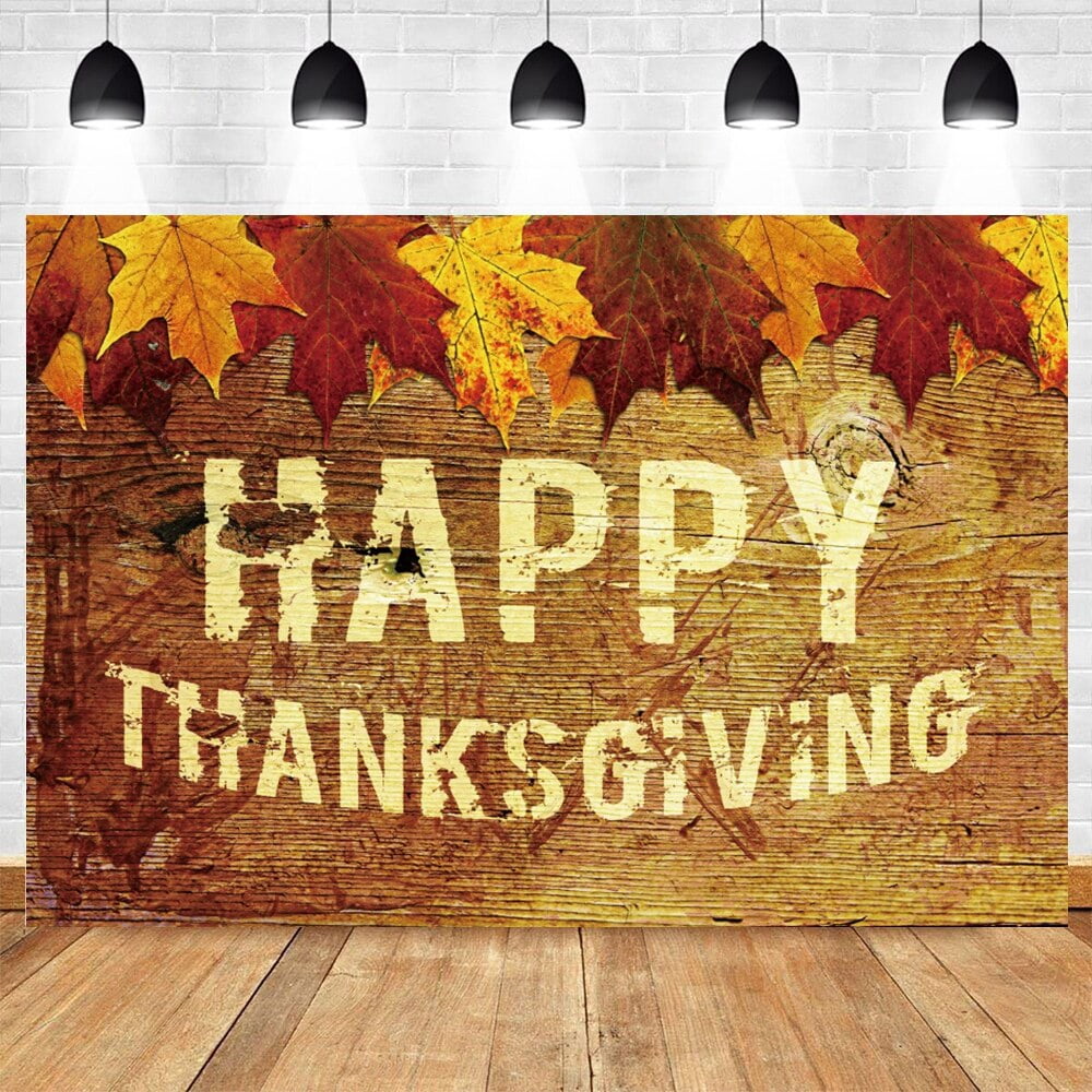 Thanksgiving Day Backdrop Theme Party Decoration Fruits Turkey Dining ...