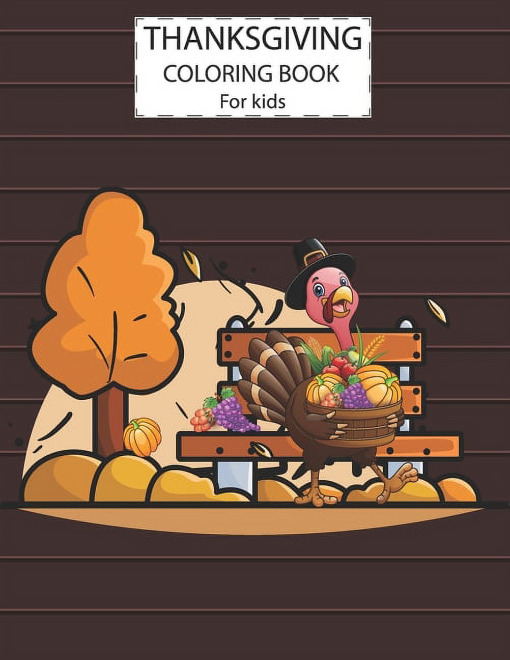 Thanksgiving Day Coloring Book For Kids: A Fun Cute Animals Activity ...