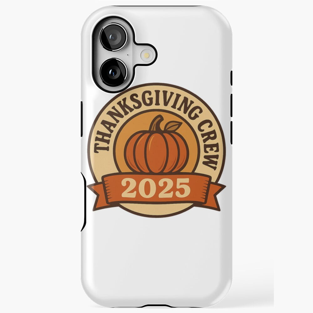 Thanksgiving Day Holiday Turkey and Pumpkin Themed Graphic iPhone Tough ...