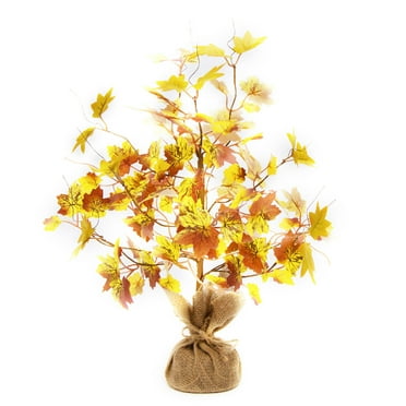 Lights4fun, Inc. 2ft Pre-Lit Artificial Maple Leaf Battery Operated LED ...