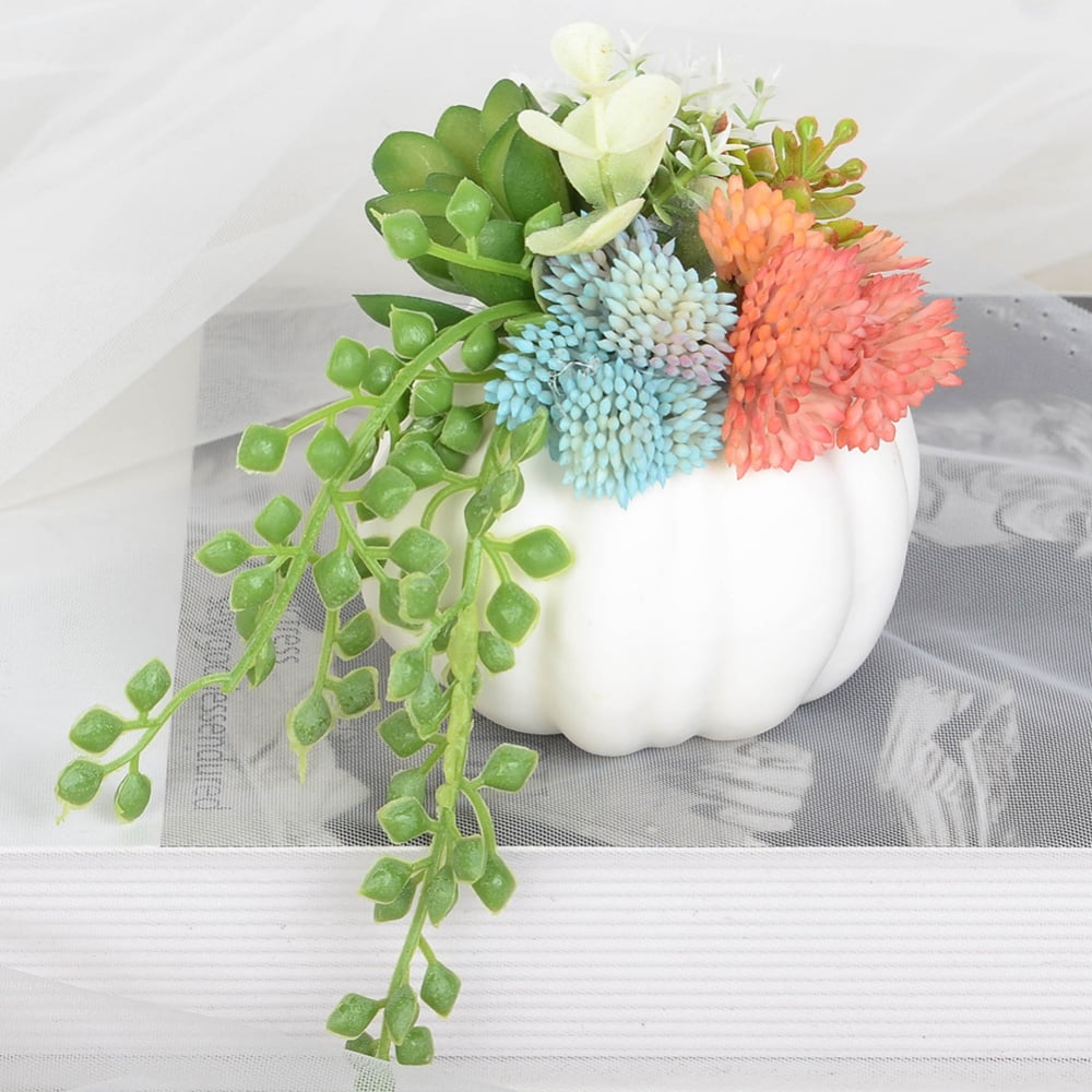 Thanksgiving Decorations, Artificial White Pumpkin and Plastic ...