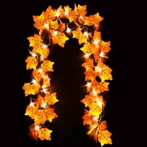 No Wind and No Waves Fall Maple Leaf LED String Light for Indoor ...