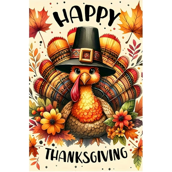 Thanksgiving Diamond Art Kits for Adults Beginners, DIY 5D Full Round ...