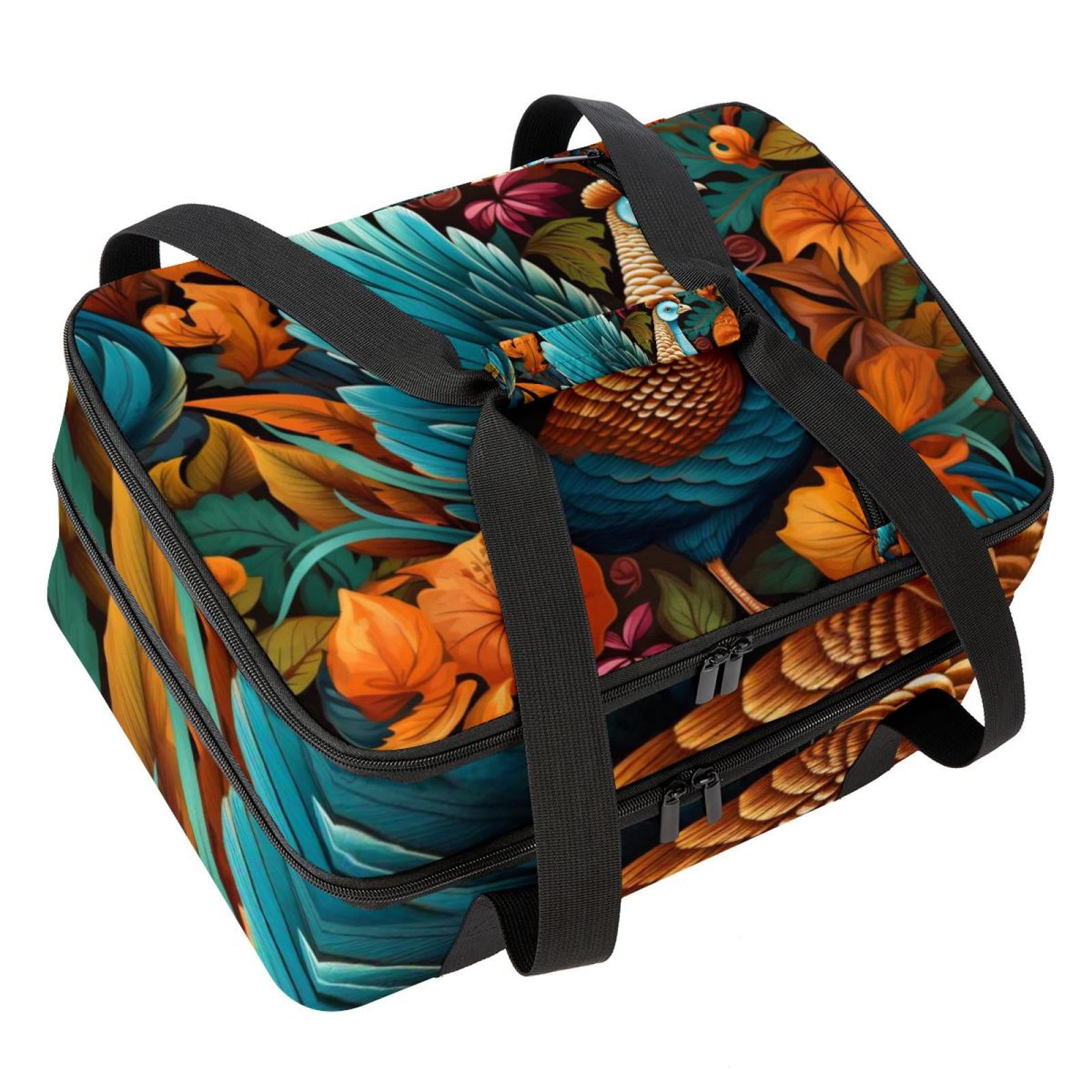 Thanksgiving Double Layered Insulated Refrigerated Lunch Bag with Two ...