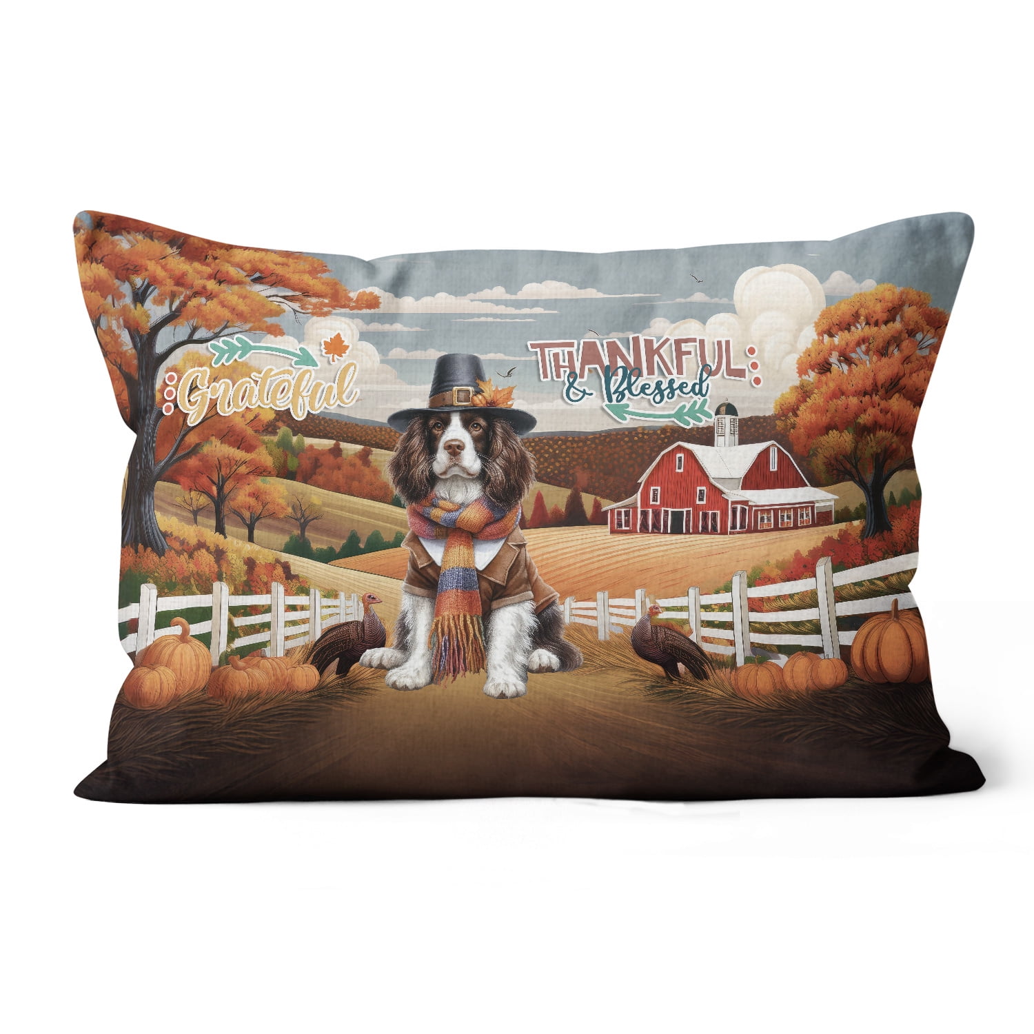 Thanksgiving English Springer Spaniel Pilgrim Grateful, Thankful ...