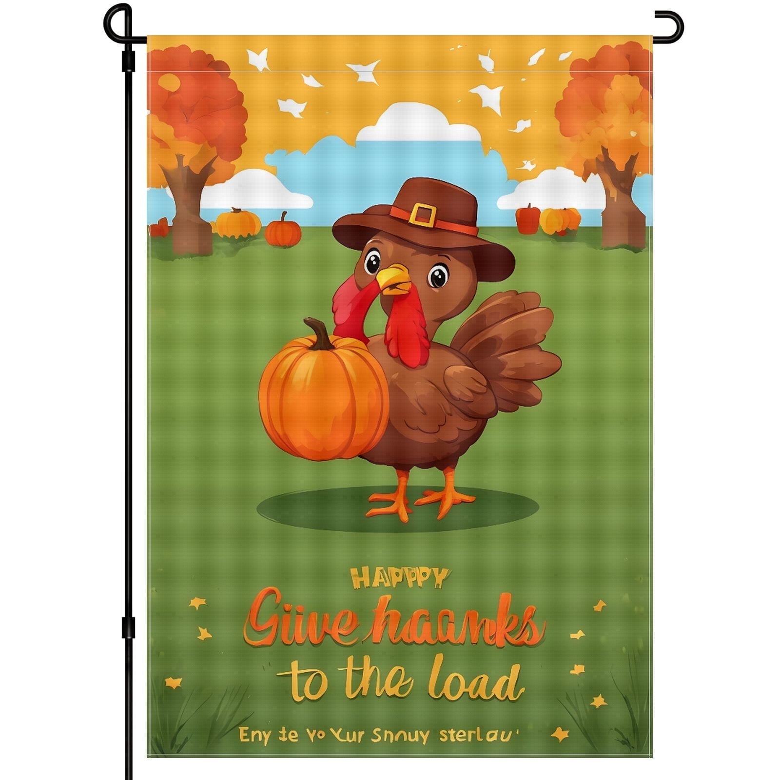 Thanksgiving Fall Flags for House Porch Patio Yard Outdoor Deco - 28x40 ...