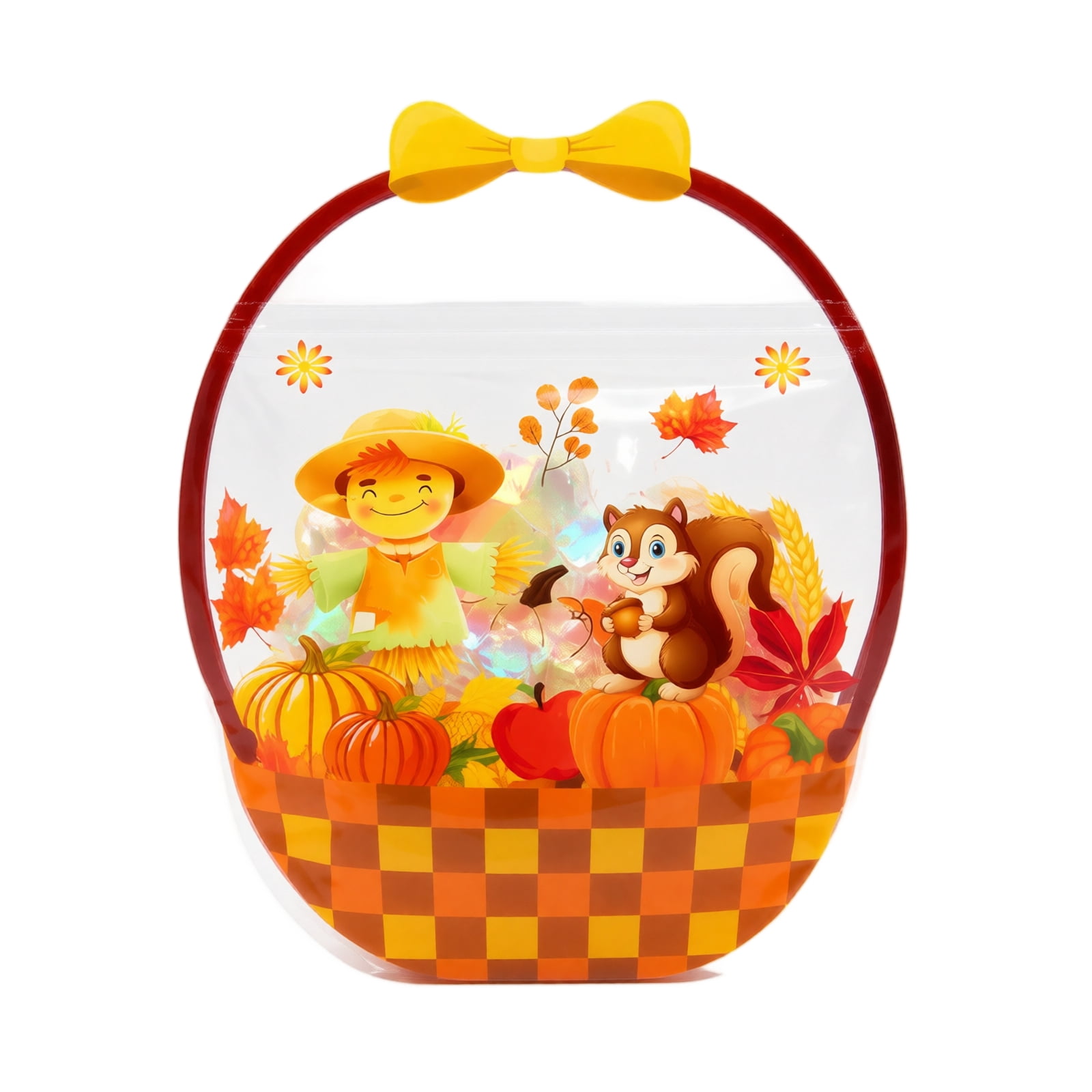 Thanksgiving Fall Treat Bags 20 Pcs, Clear PVC Candy Bags with ...