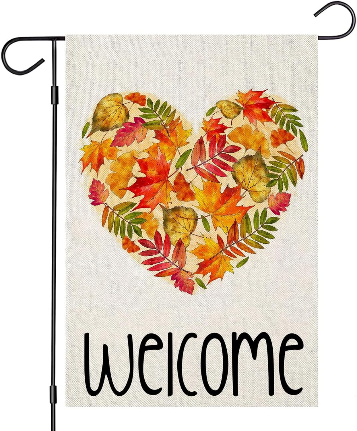 Thanksgiving Fall Welcome Garden Flags 12x18 Inch Vertical Double Sided ...